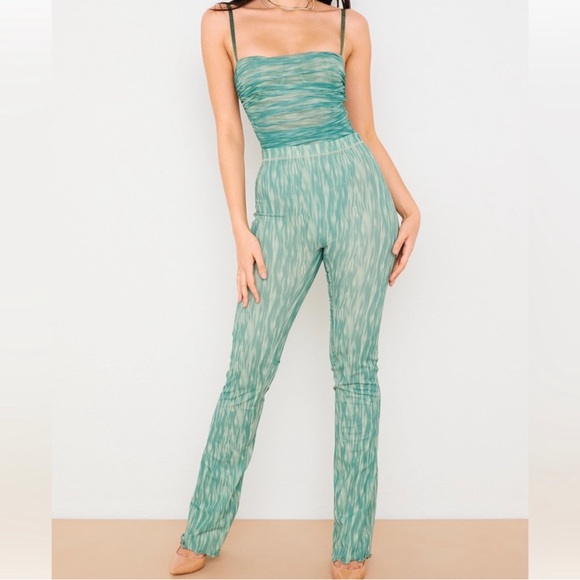 House of CB | Pants & Jumpsuits | House Of Cb Erin Ivy Print Mesh ...